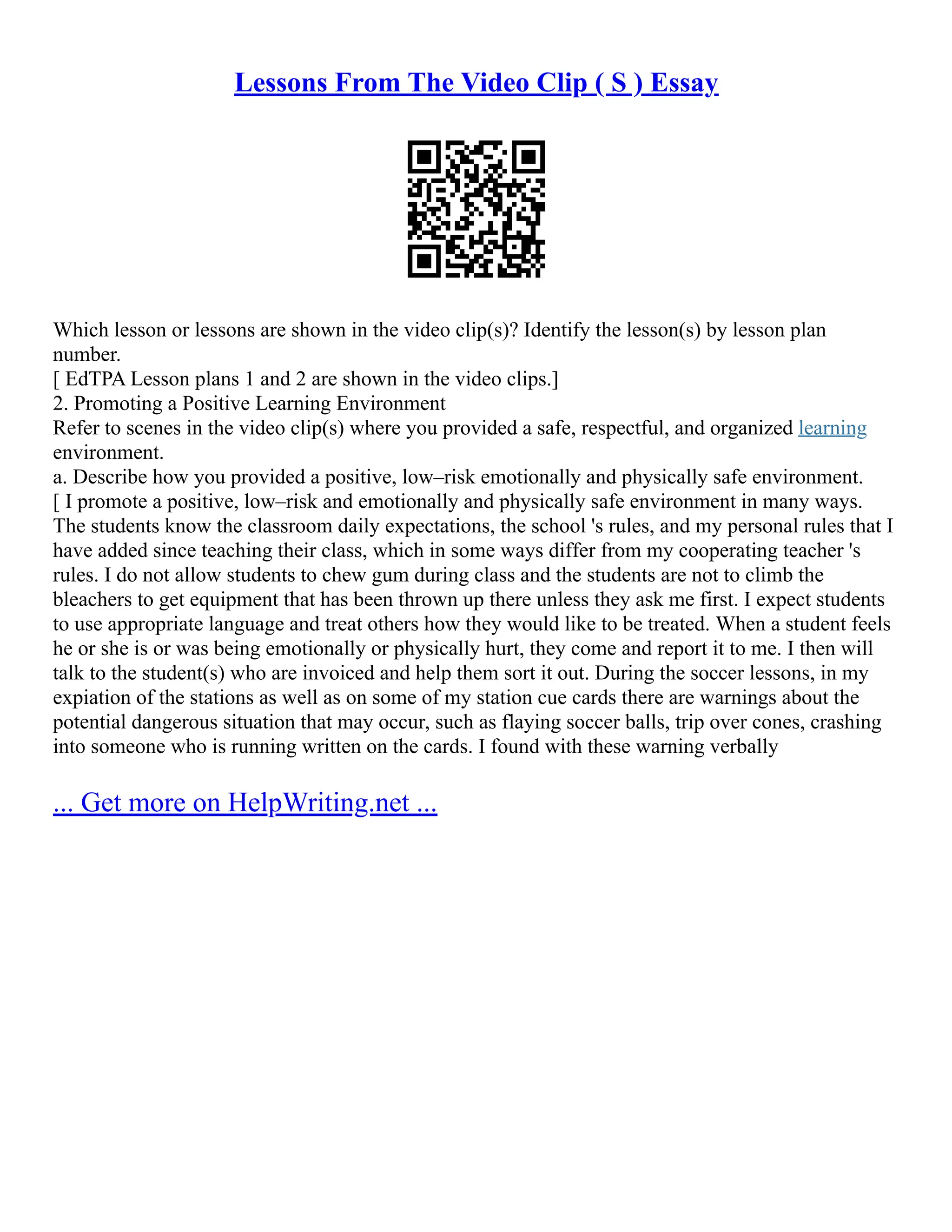 Cognitive Classroom Practicum Definition | PDF