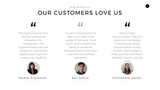 CognitiveClouds Customer Presentation | PDF
