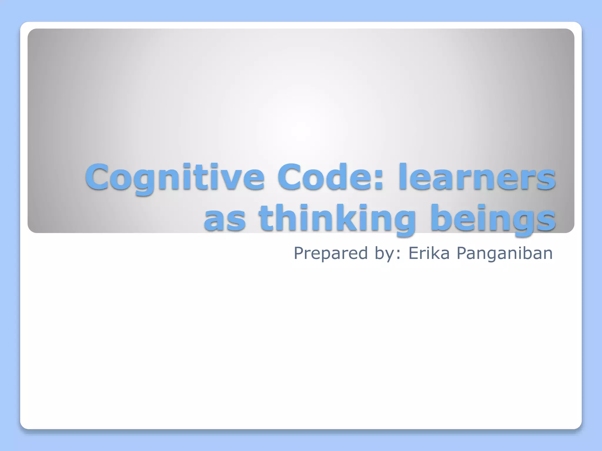 Cognitive Code | PPTX