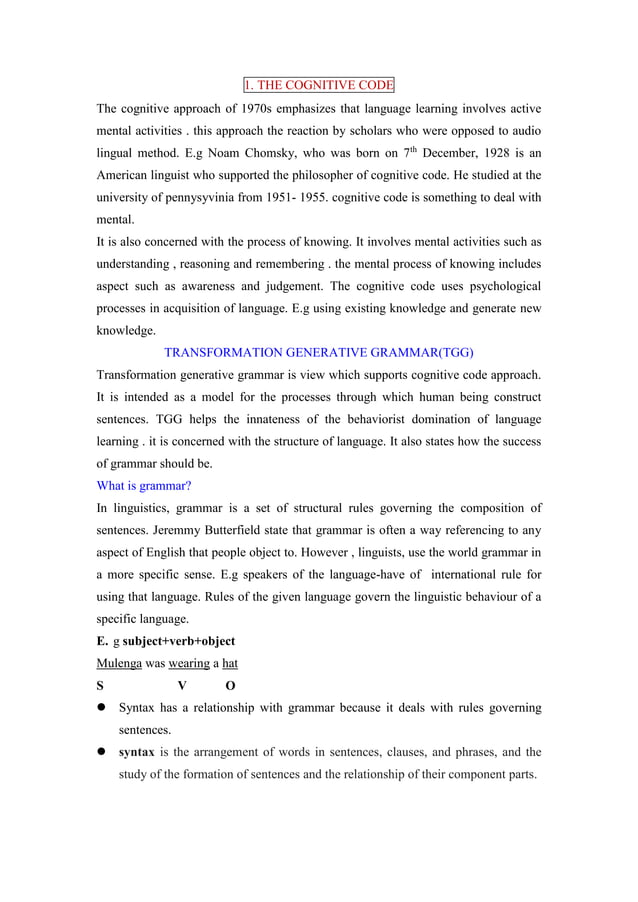 cognitive code and situation.doc