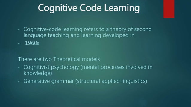 Cognitive code learning | PPTX