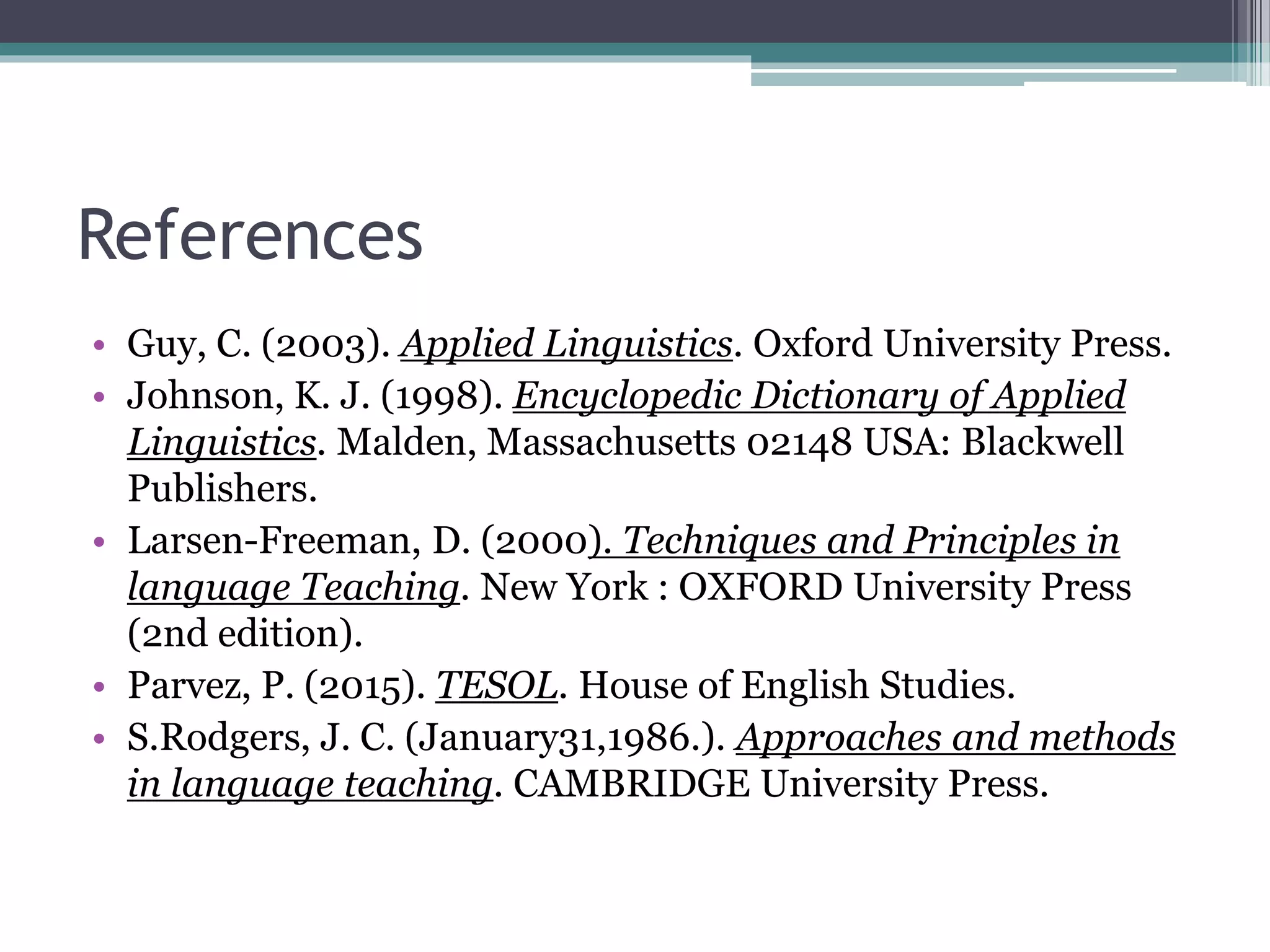 Cognitive code theory in Applied Linguistics | PPTX