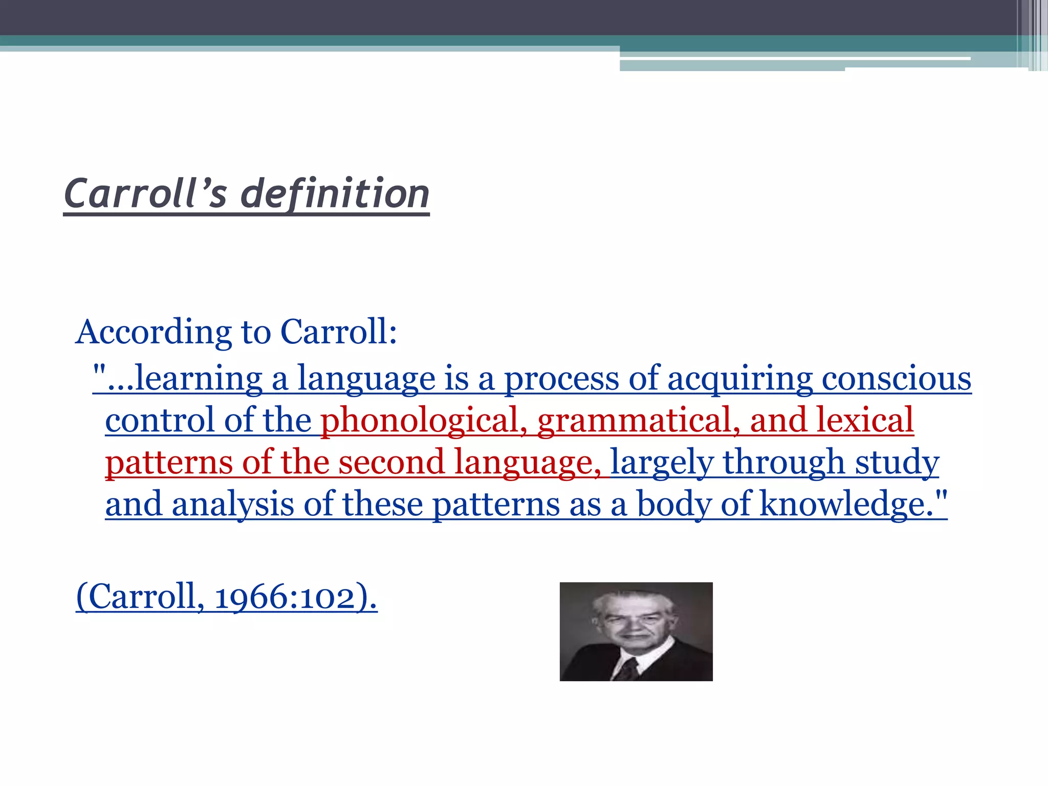 Cognitive code theory in Applied Linguistics | PPTX