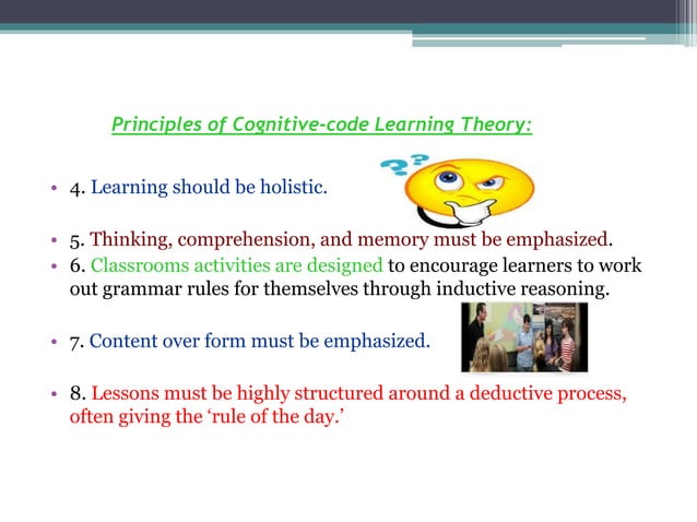 Cognitive code theory in Applied Linguistics | PPTX