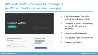 IBM Watson Workspace and Work Services strategy and roadmap | PPT