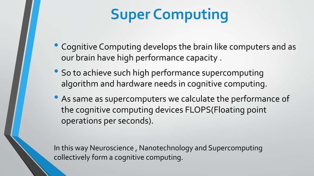 Cognitive Computing | PPTX
