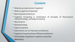 Cognitive Computing | PPTX