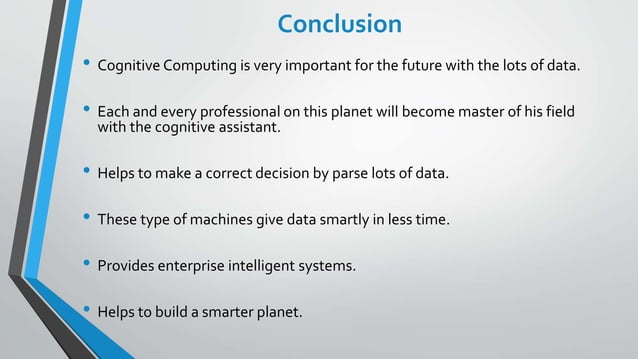 Cognitive Computing | PPTX