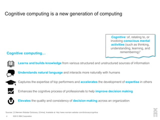 Cognitive Computing in Banking and Financial Markets | PPT