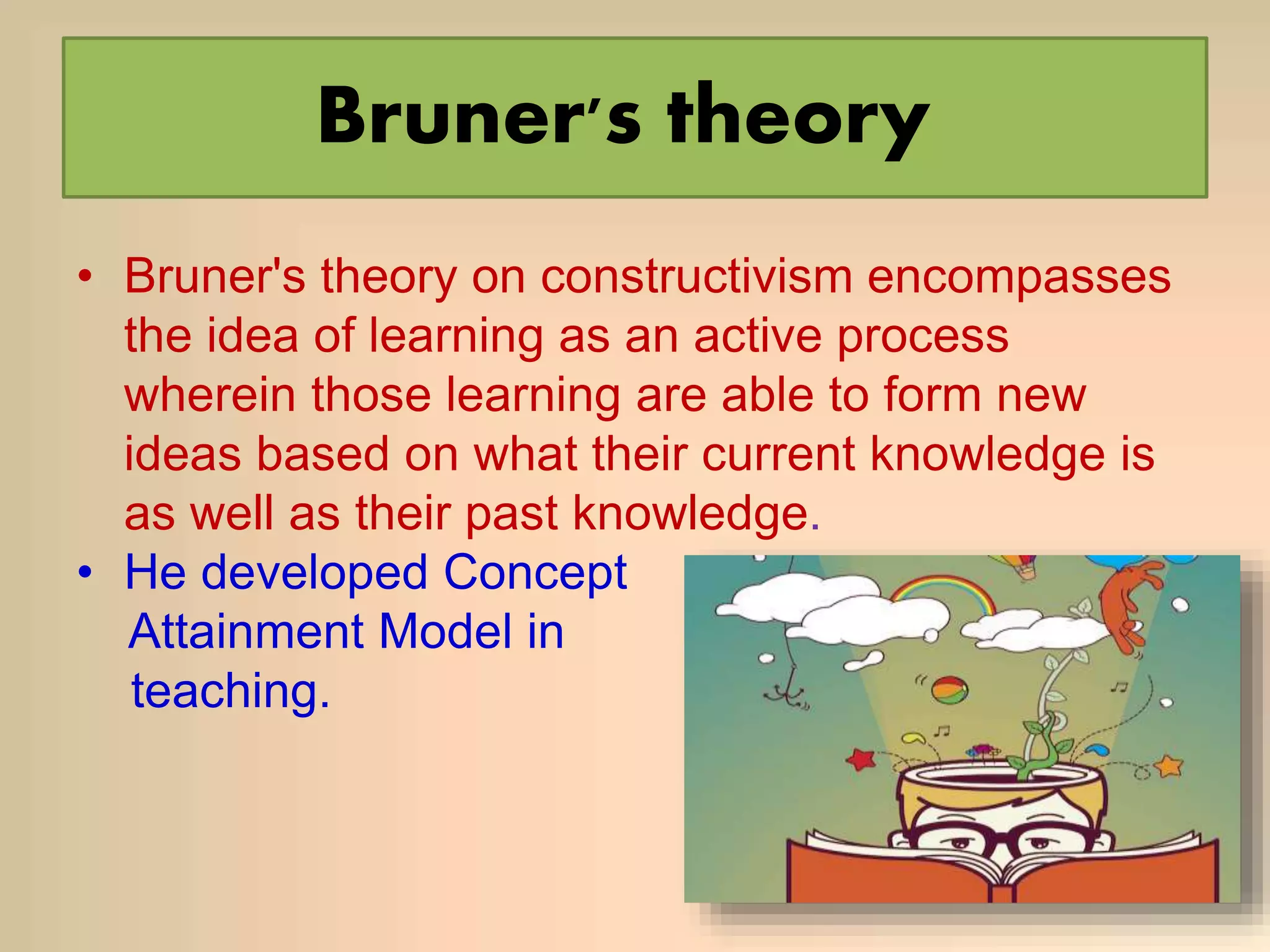 Cognitive constructivism – Jerome.S. Bruner | PPTX