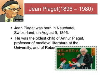 Cognitive Constructivism of Jean Piaget | PPTX