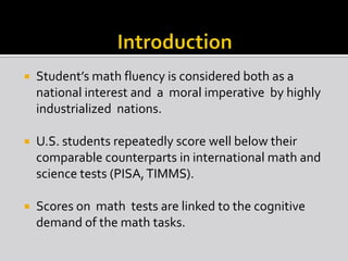 Cognitive demand and math achievment | PPT