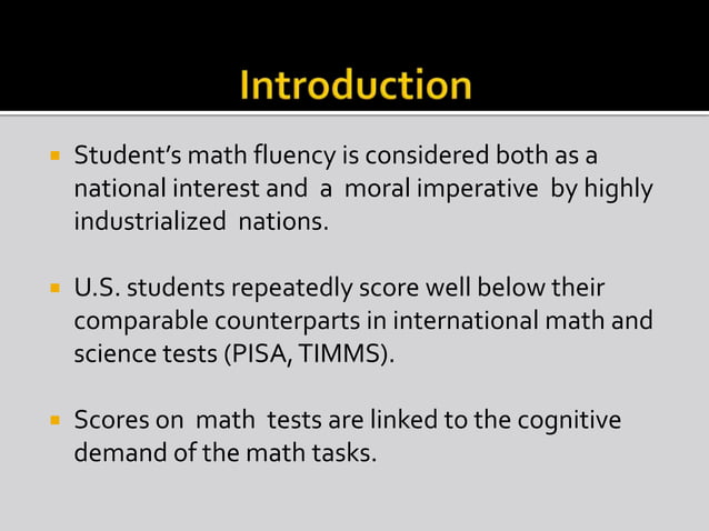 Cognitive demand and math achievment | PPT