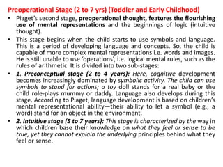Cognitive development Piaget | PPTX