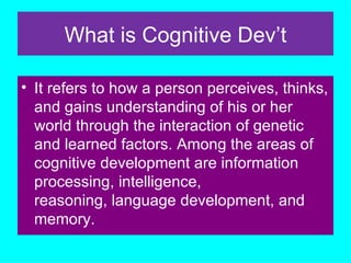 Cognitive development | PPT