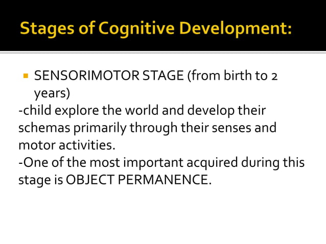 Cognitive development | PPT