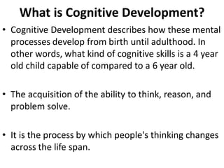 Module 03: An Overview Of Cognitive Development: Student Objectives PDF Cognitive Development ...