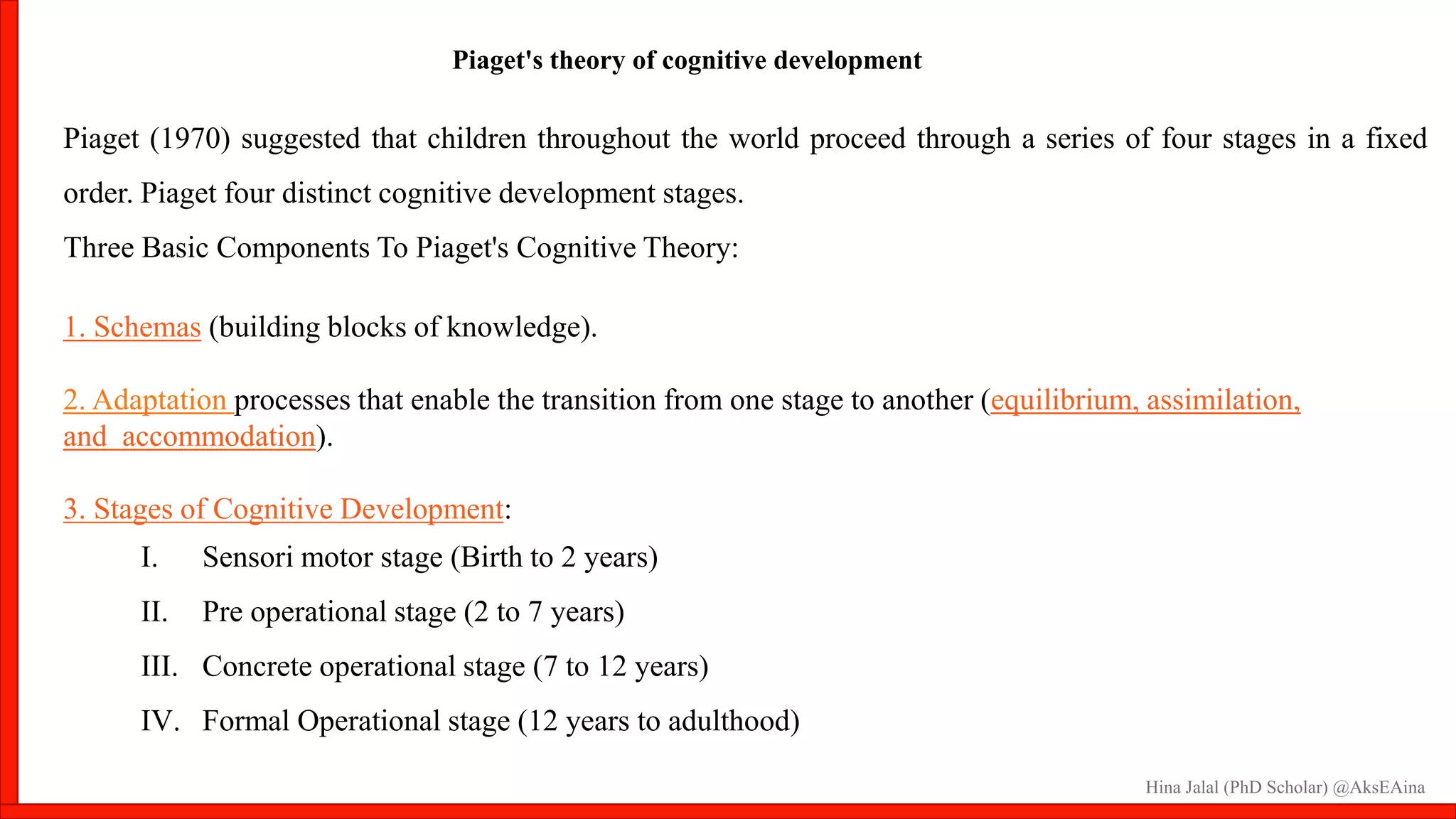 Cognitive development | PPT