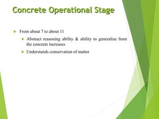 Cognitive Development of learning of psychology | PPT