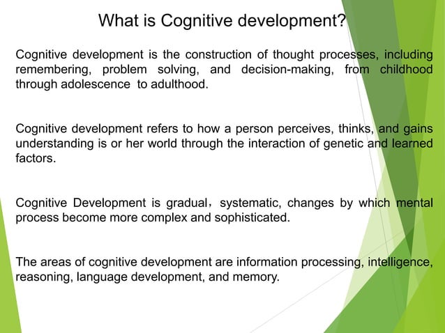 Cognitive Development of learning of psychology | PPT