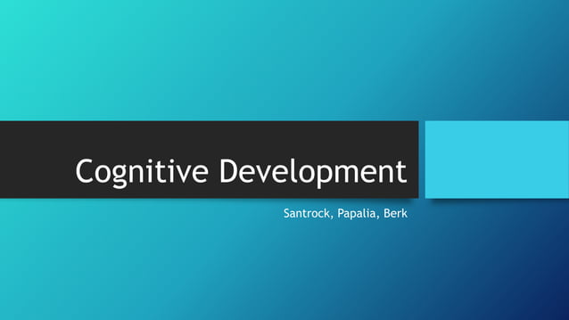 Cognitive Development power point presentation | PPTX
