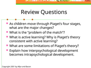 Cognitive development J. Piaget's theory | PPT