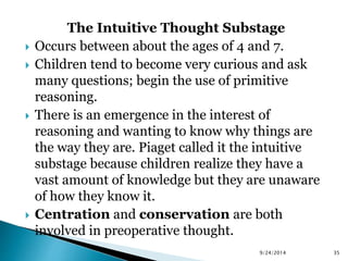 Cognitive developmental theory Jean Piaget | PPTX