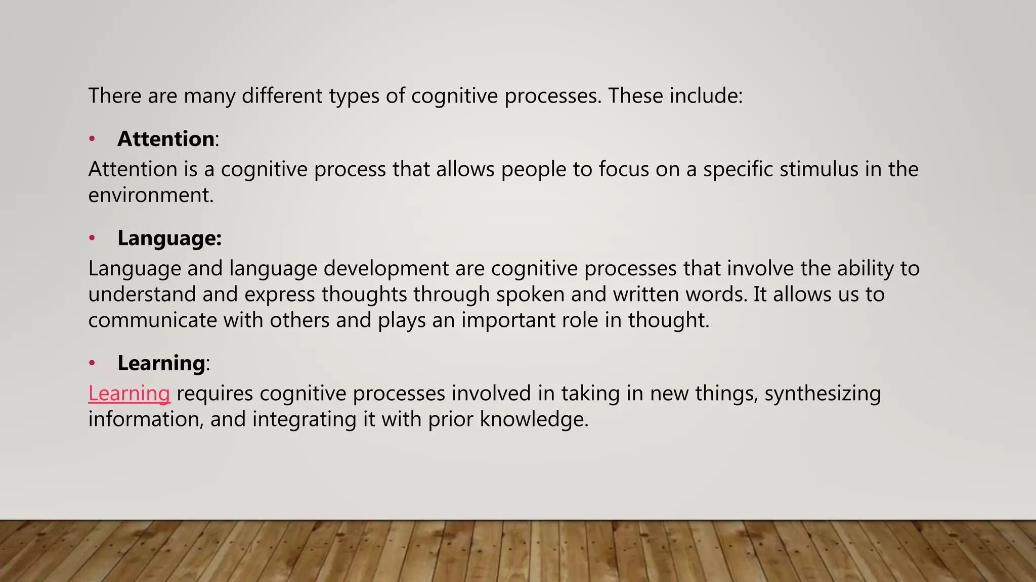 Cognitive development and cognition | PPTX