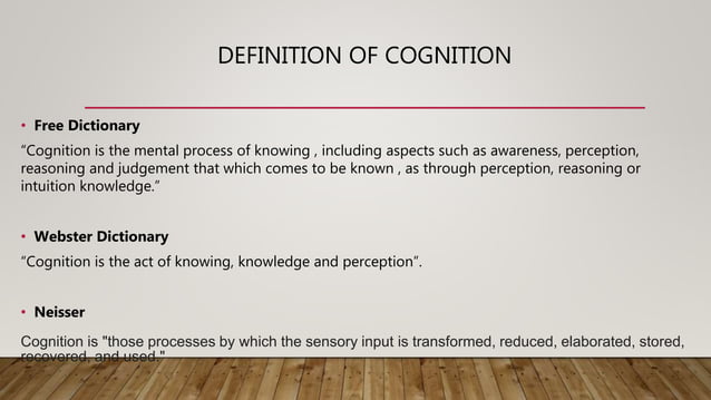 Cognitive development and cognition | PPTX