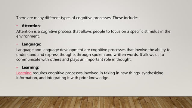 Cognitive development and cognition | PPTX