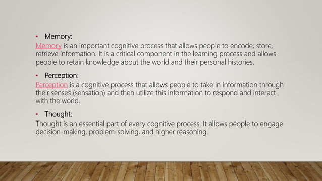 Cognitive development and cognition | PPTX