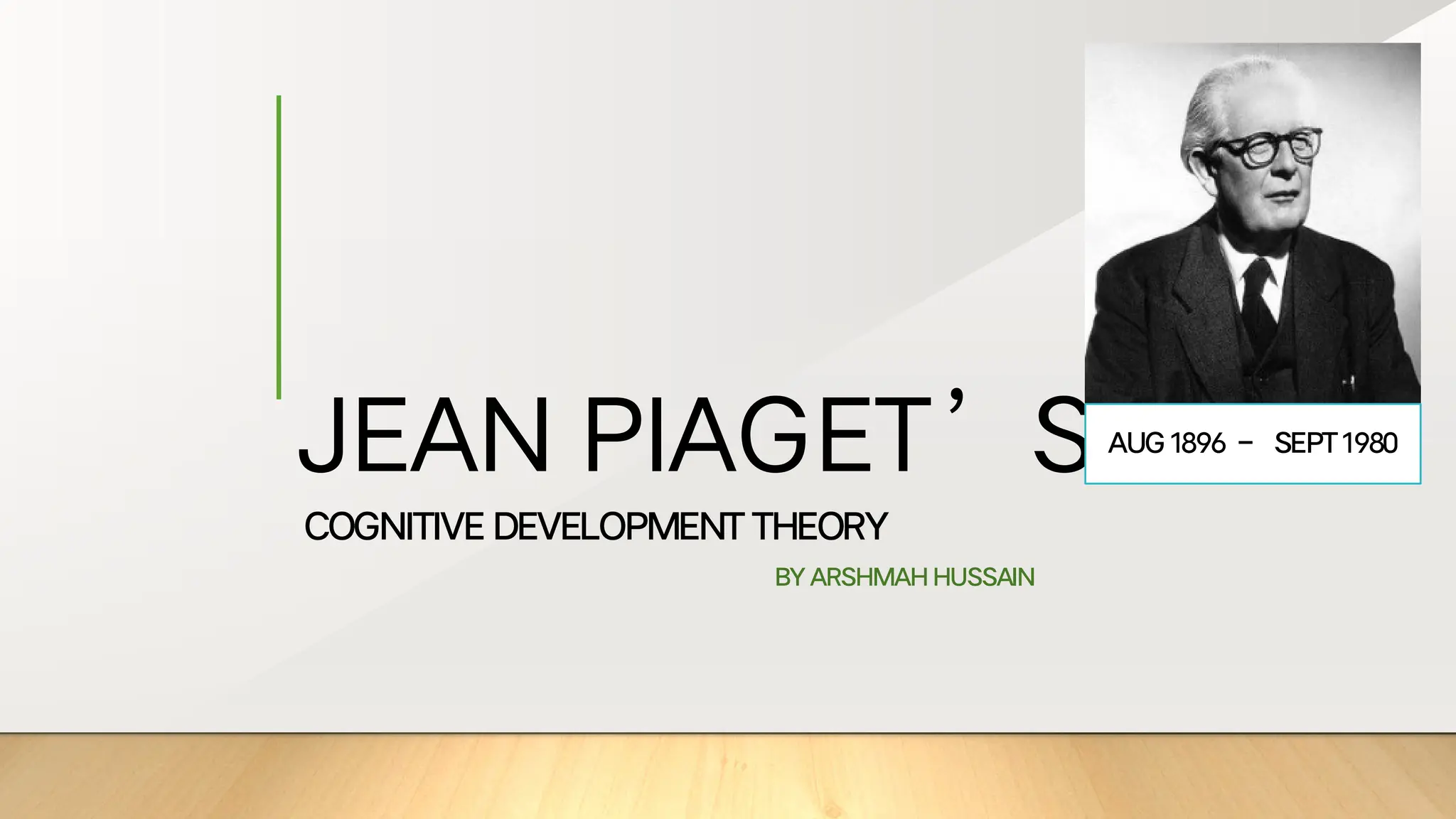 Theory of Cognitive Development by Jean Piaget | PDF