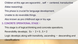 Theory of Cognitive Development by Jean Piaget | PDF