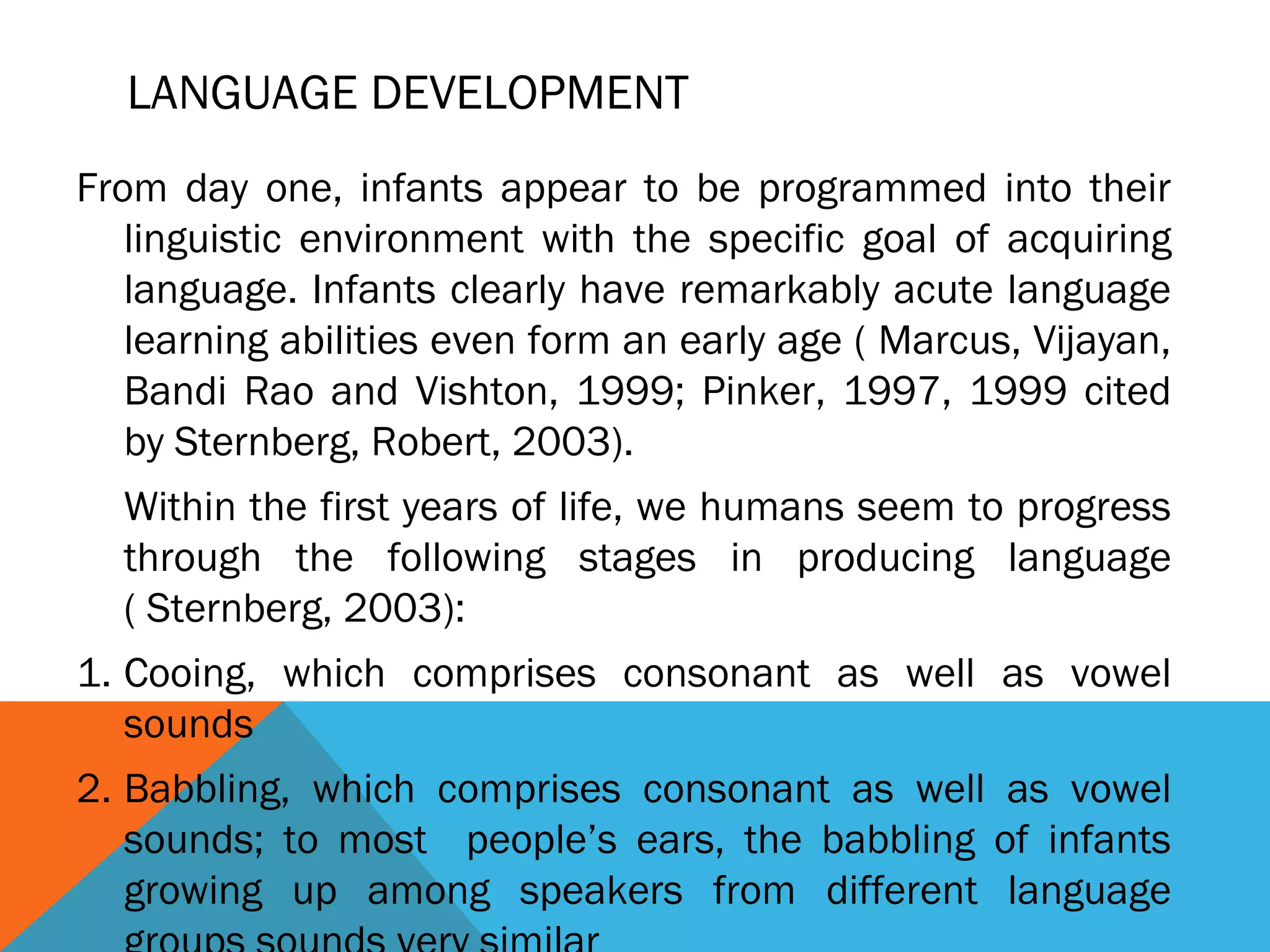 Cognitive development of infants and toddlers | PPT