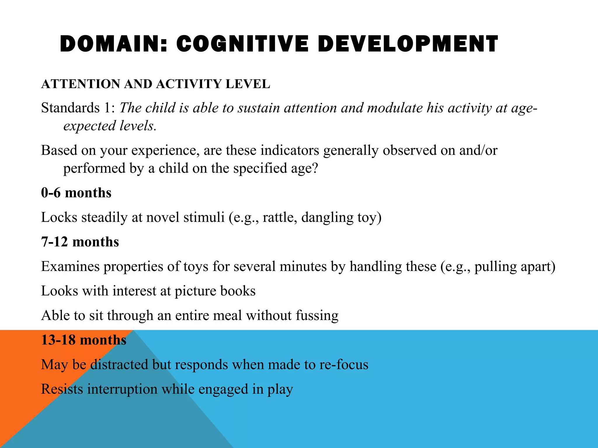 Cognitive development of infants and toddlers | PPT