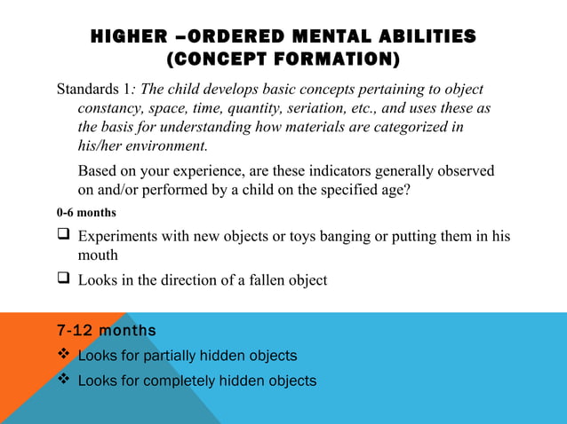 Cognitive development of infants and toddlers | PPT | Parenting Babies ...