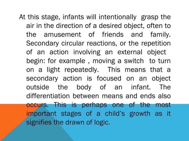 Cognitive development of infants and toddlers | PPT