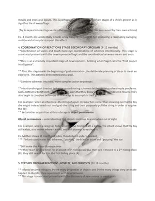 Cognitive development of infants and toddlers | DOCX