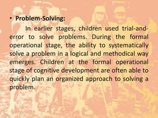 Cognitive development of the high school learners | PPT