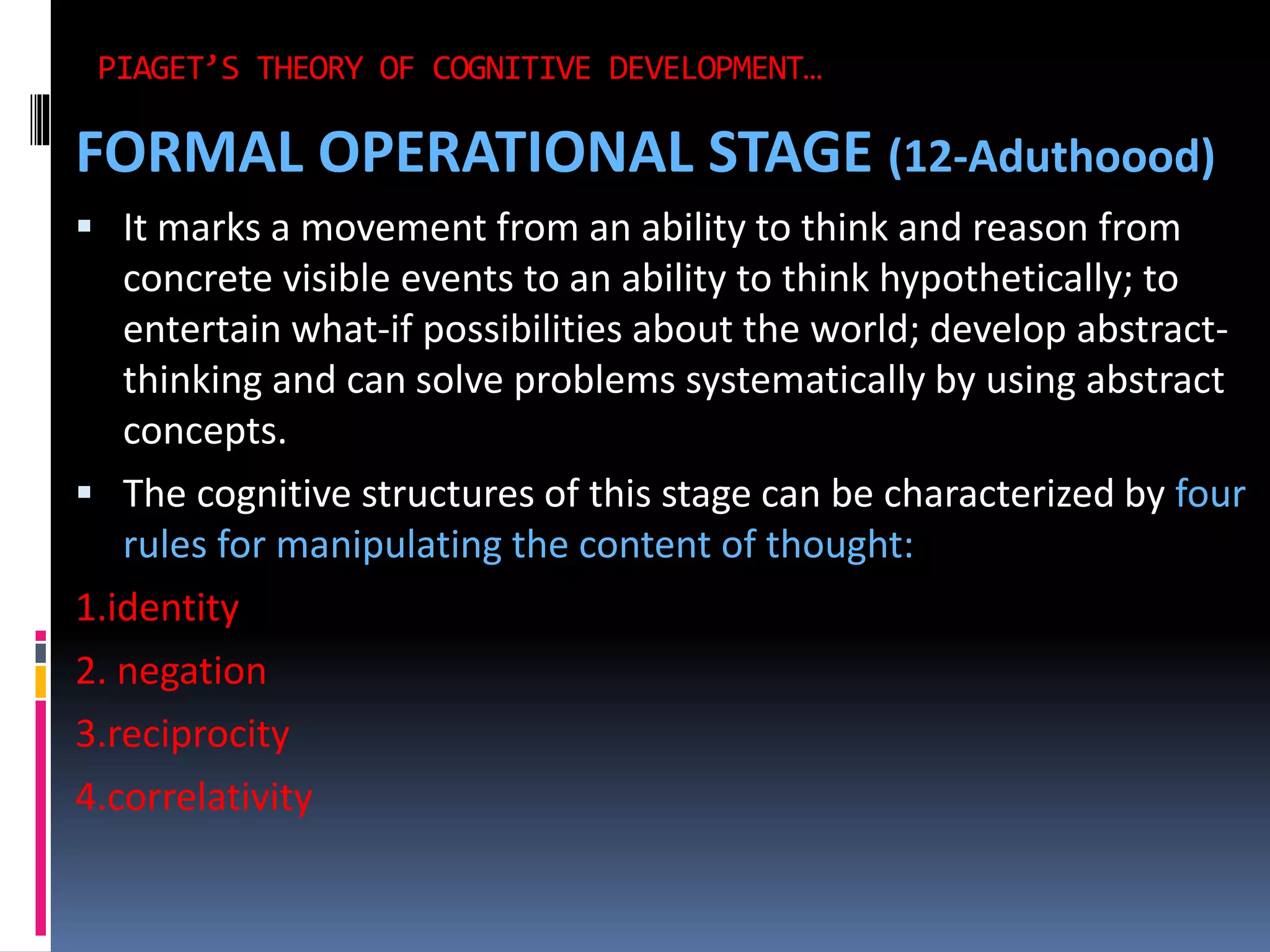 Cognitive development on high school learners | PPTX