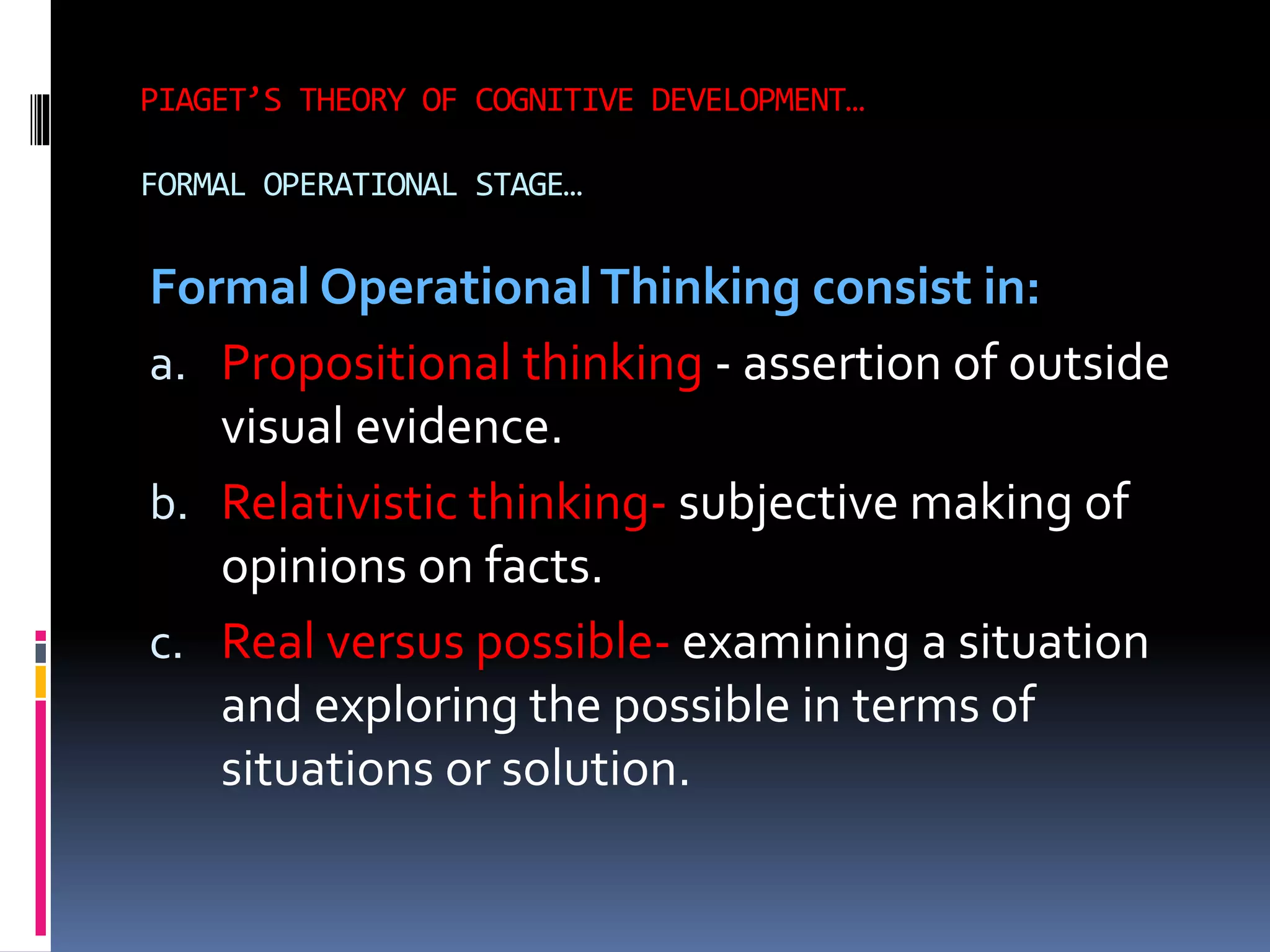 Cognitive development on high school learners | PPTX