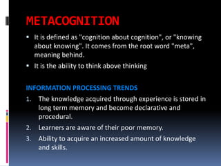 Cognitive development on high school learners | PPTX