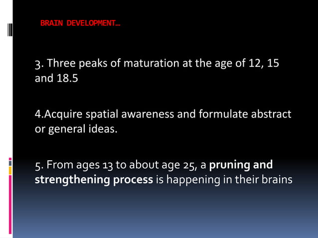 Cognitive development on high school learners