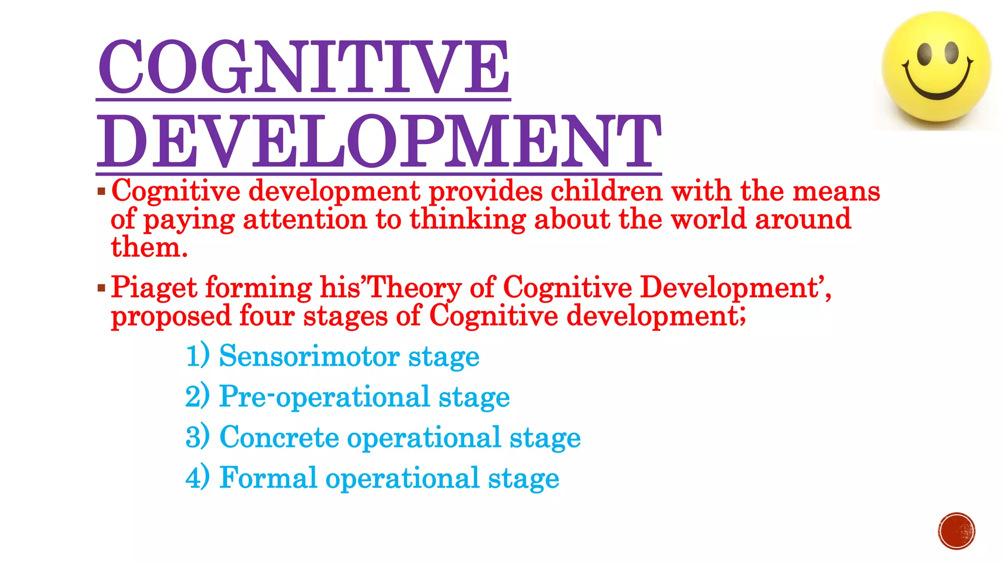 Cognitive development sree | PPTX