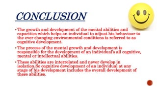Cognitive development sree | PPTX