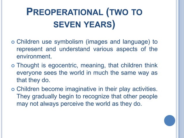 Cognitive development theories | PPTX | Daycare and Pre-School | Parenting