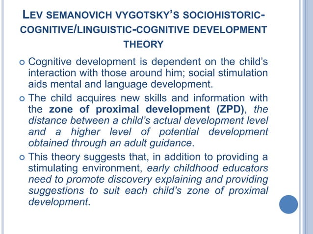 Cognitive development theories | PPTX | Daycare and Pre-School | Parenting