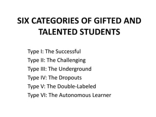 Cognitive differences god gifted and delay child types and causes | PPT