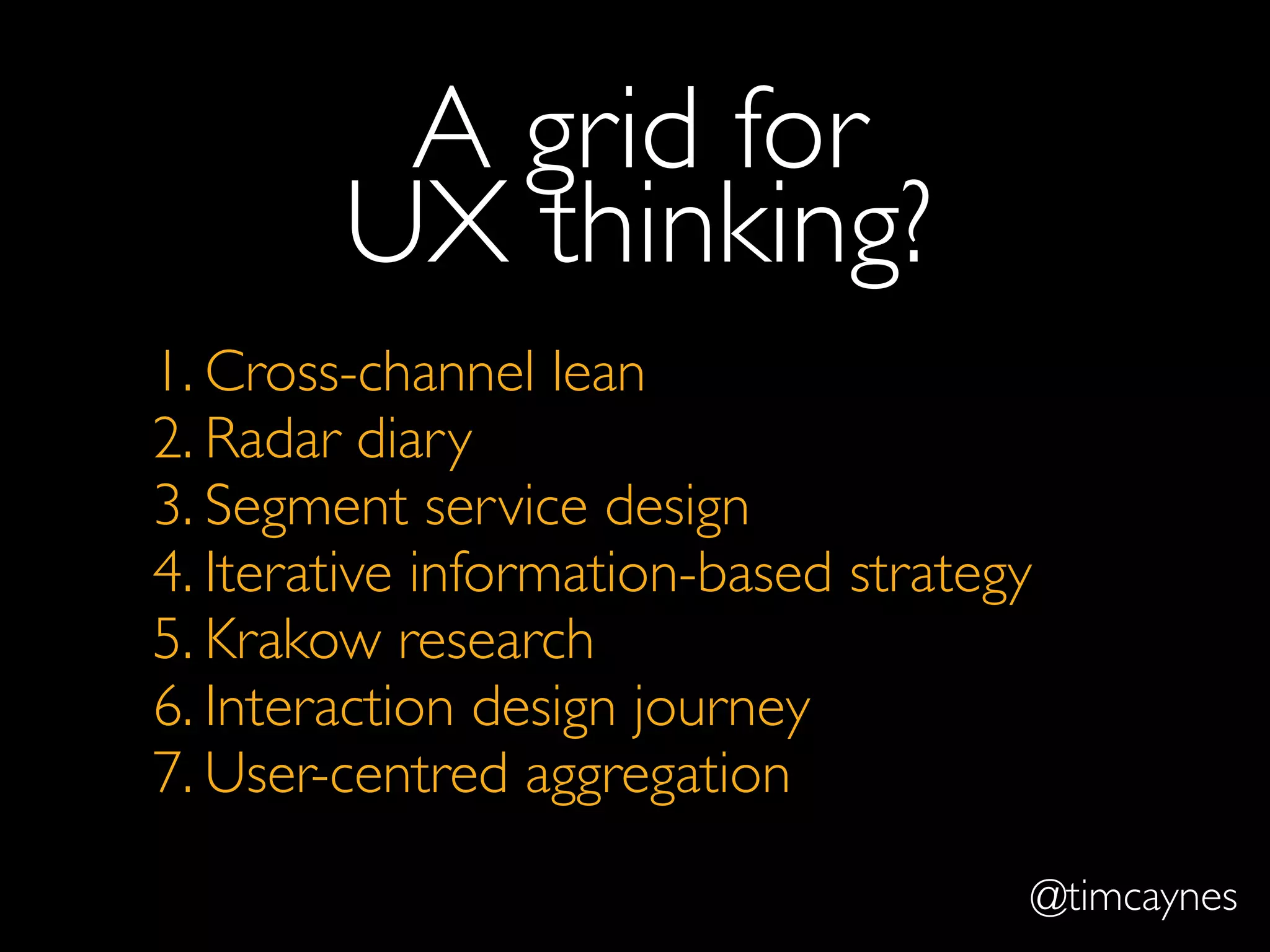 Cognitive Disentropy Theory - A grid for UX thinking | KEY