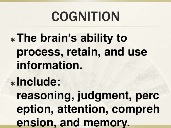 Cognitive Disorders